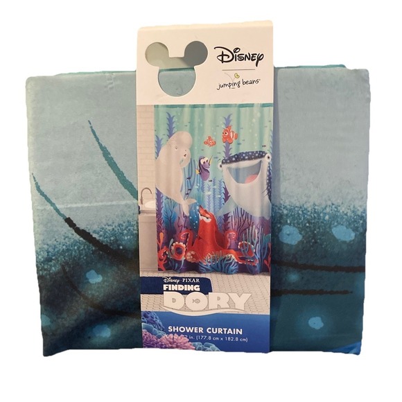 Disney | Bath | Disney Pixar Finding Dory Shower Curtain 7x72 Nwt ...